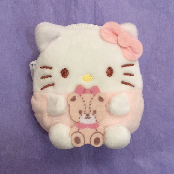 Sanrio | Bags | Sanrio Hello Kitty Tiny Chum Bear Coin Pouch Purse New ...